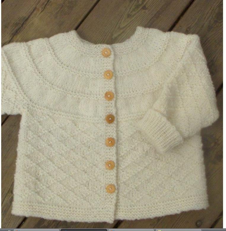 Strikkeopskrift Babytrøje med glat bærestykke (PDF) - Strikke ...